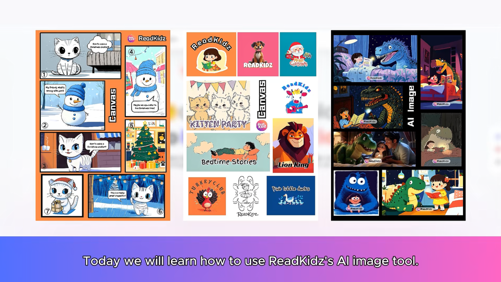Readkidz | AI-Powered Children's e-Picture Books & Story Creation | Video BedtimeStory ChildrenSong